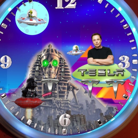 unknow | Wall Decor | Tesla Clock Of The Future | Poshmark